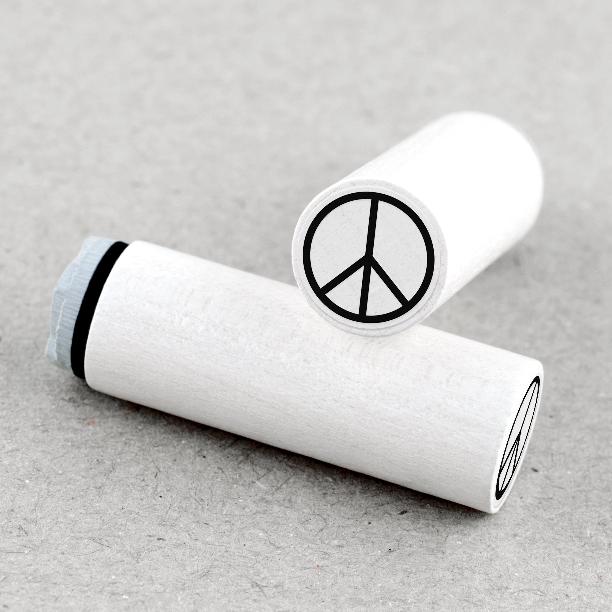Mini Rubber Stamp Peace Sign (CND Symbol) – Merry and Bright®