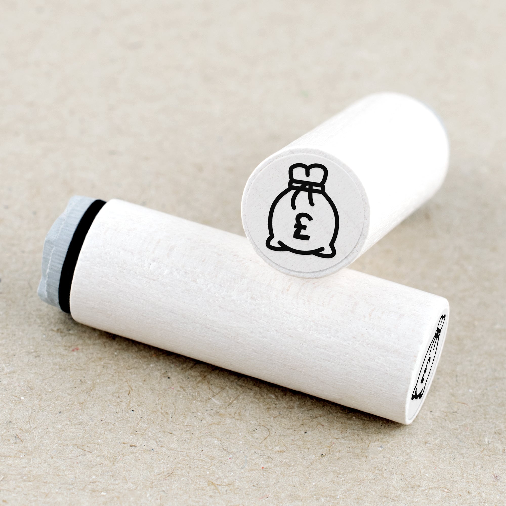 Mini Rubber Stamp Money Bag Pound – Merry and Bright®